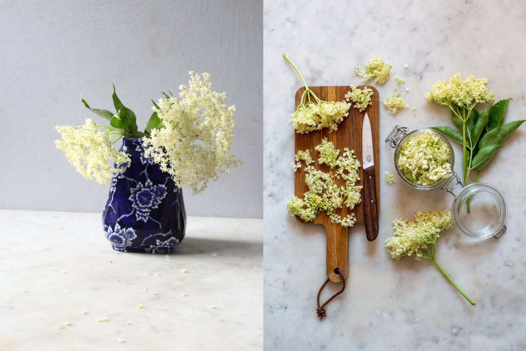 Skog till bord | Katarina Ekeström | Inlagda fläderblommor | Land
